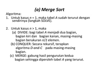 Algoritma Divide and Conquer | PPT