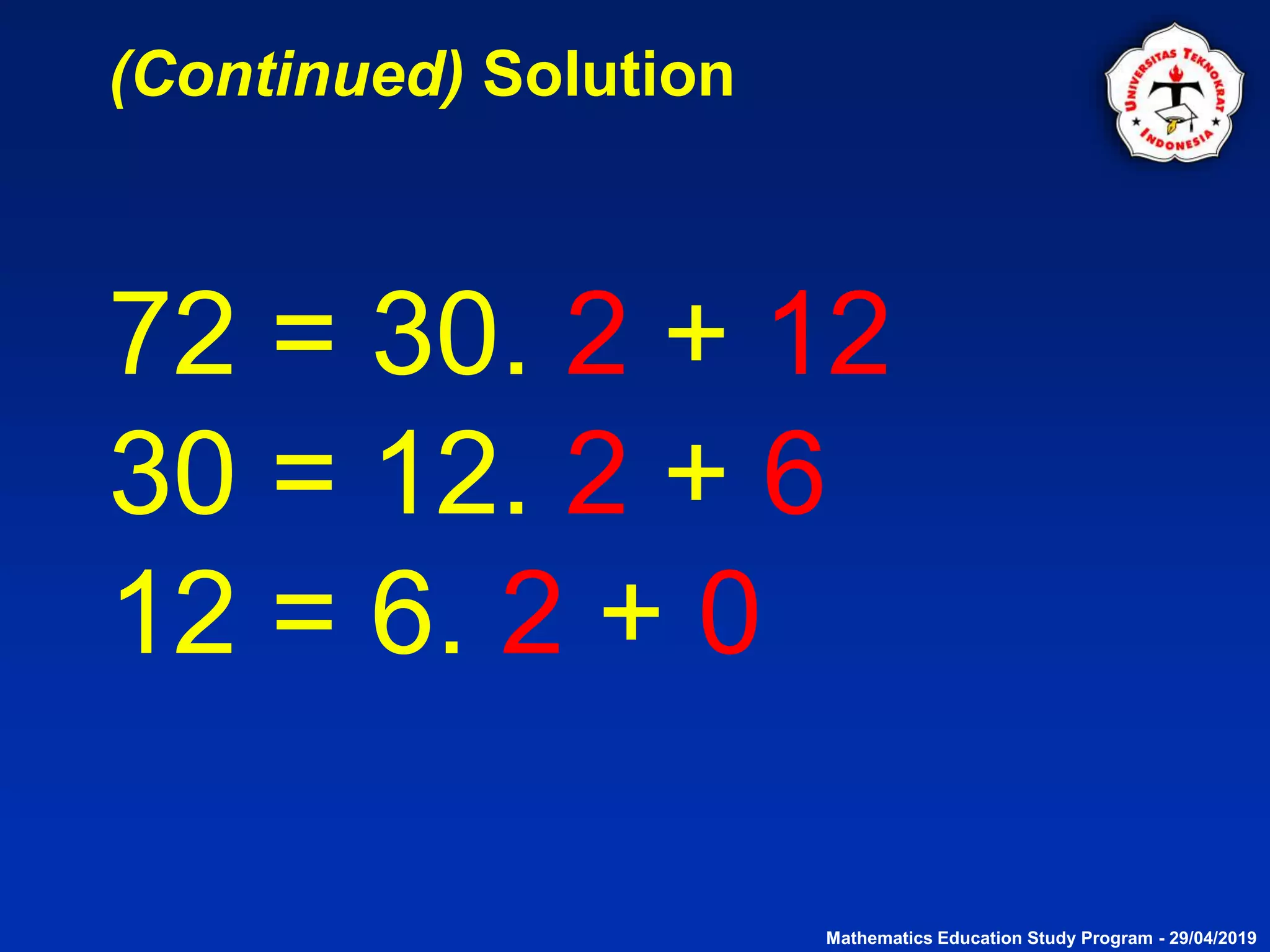 Algoritma euclid | PPT