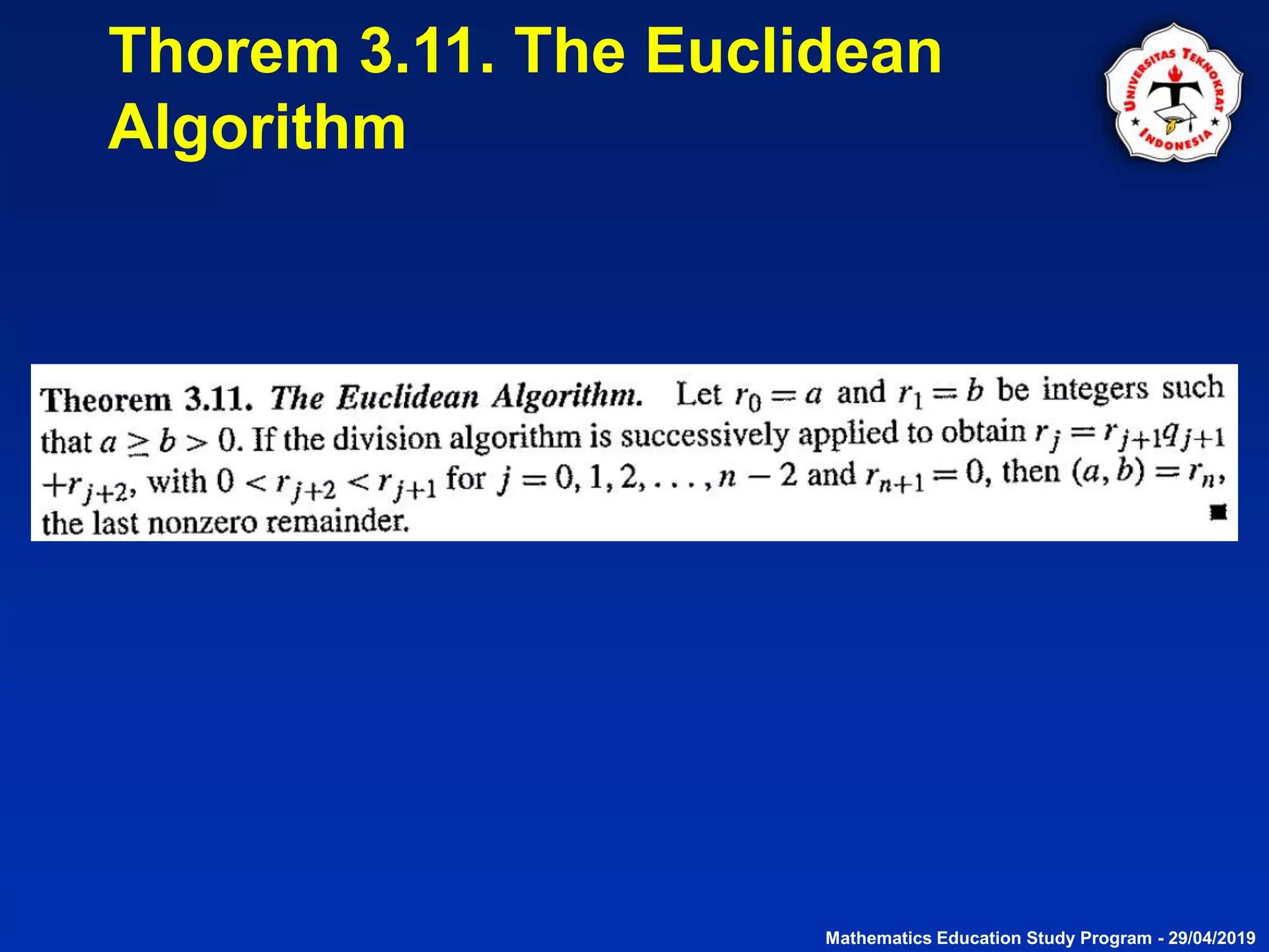 Algoritma euclid | PPT | Educational Assessment | Education