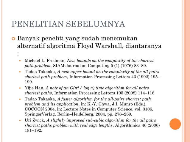 Algoritma floyd warshall dengan siklus negatif | PDF