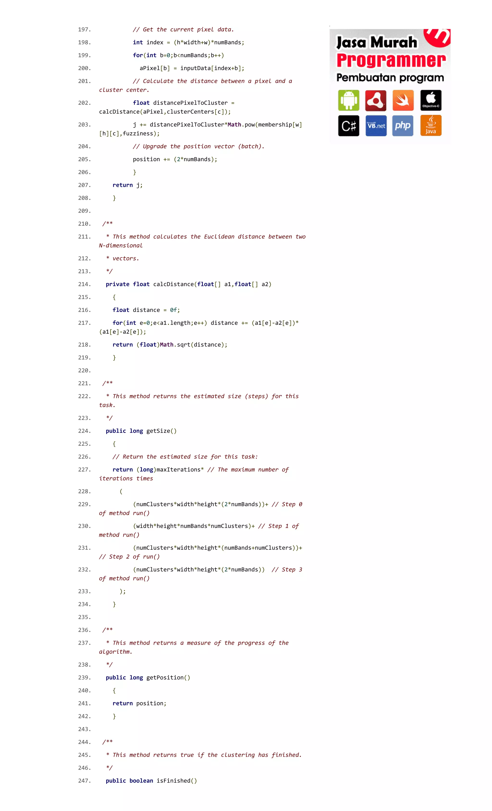 Algoritma Fuzzy C Means Fcm Java C Contoh Program Pdf