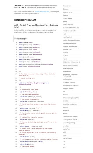 Algoritma fuzzy c means fcm java c++ contoh program | PDF Algoritma fuzzy c means fcm java c++ contoh program | PDF
