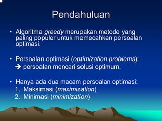 Algoritma greedy | PDF