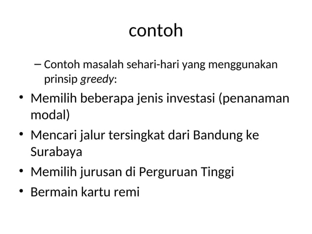 algoritma_greedy.ppt algoritma kelas 11 tik | PPT