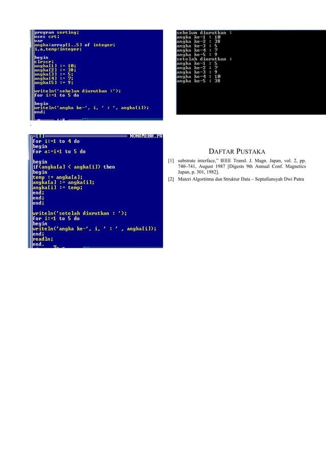 Algoritma dan Struktur Data - Sorting beserta Metode nya | PDF