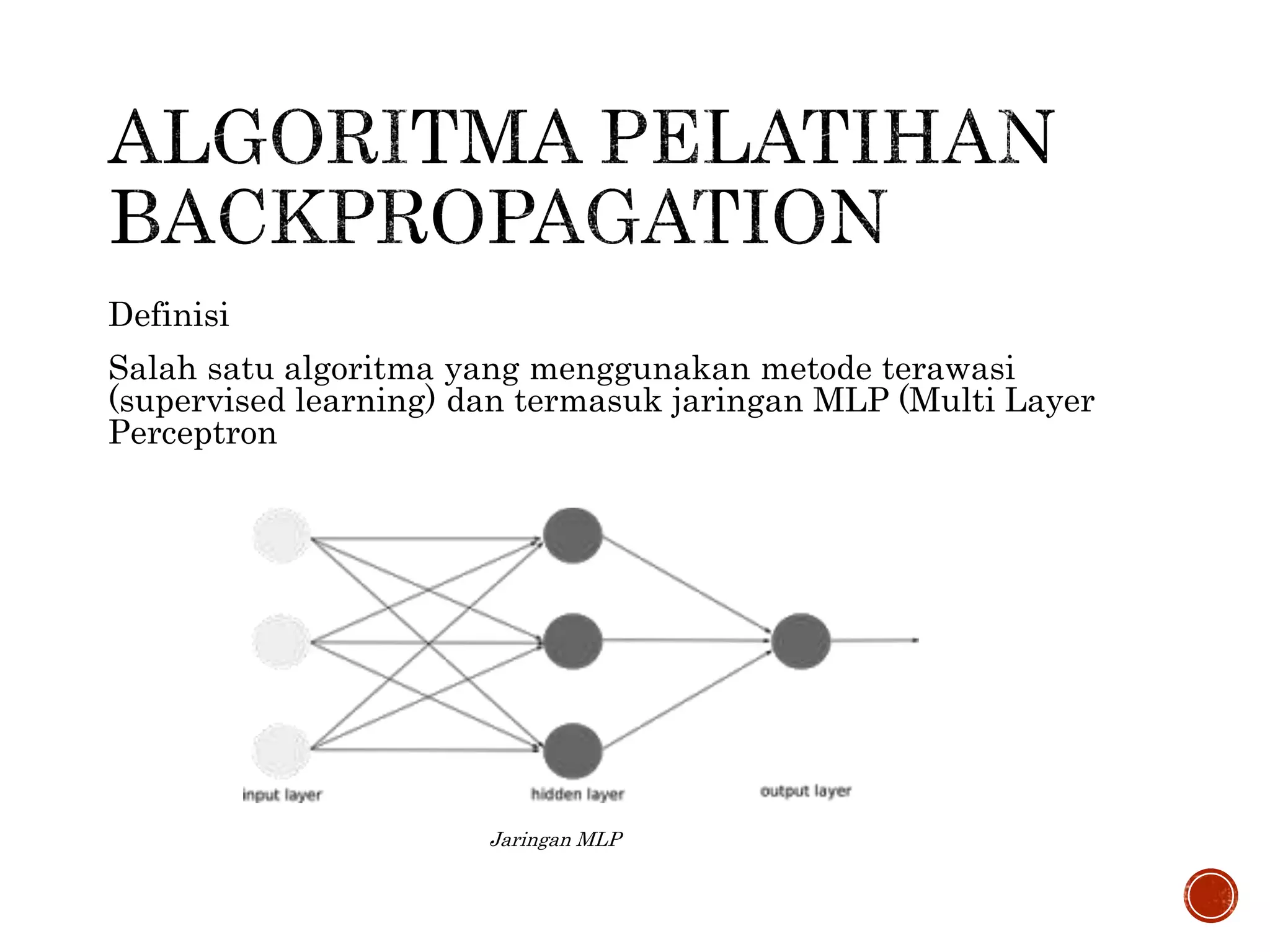 Algoritma jst backpropagation | PPTX