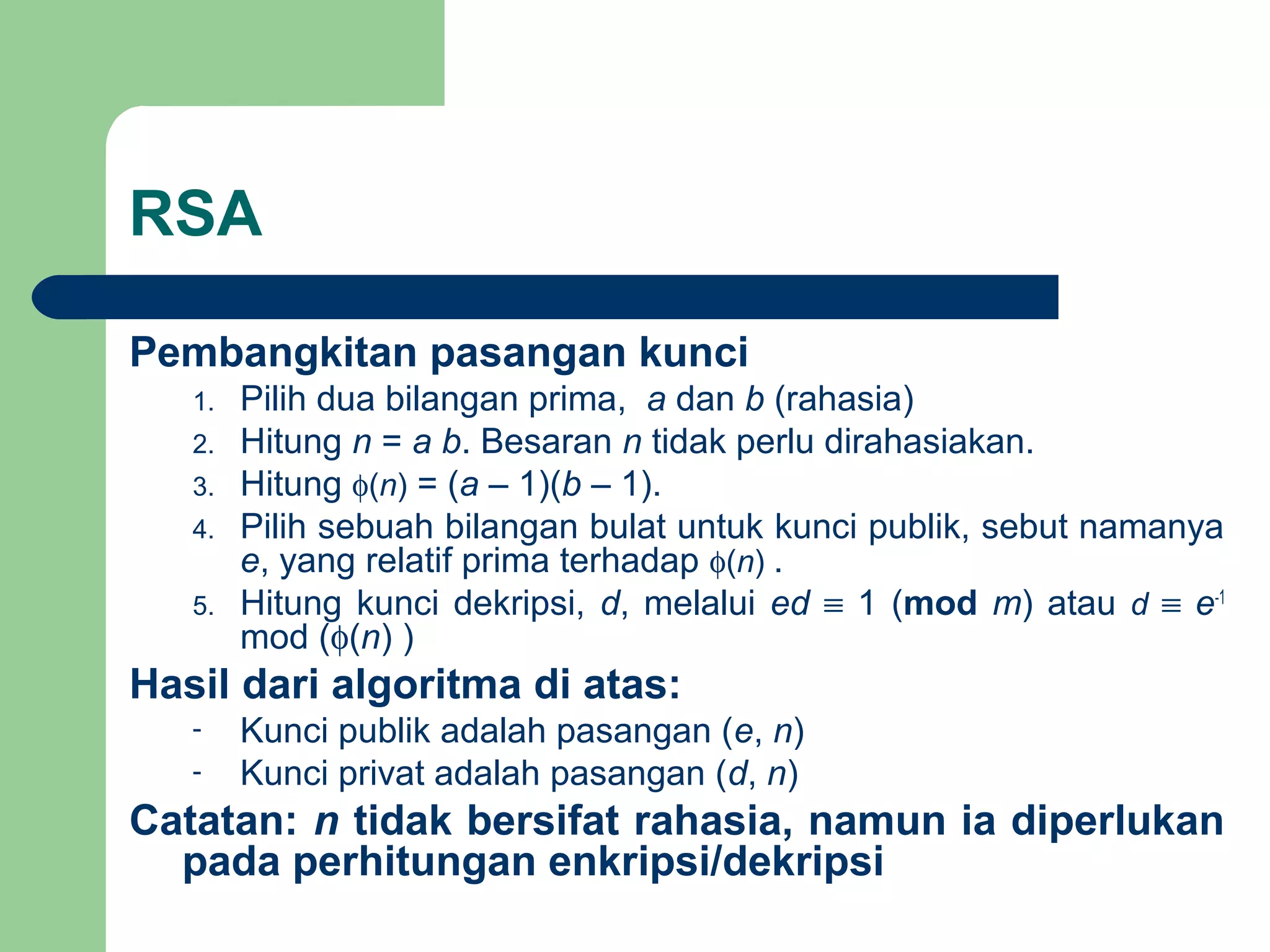 Algoritma kriptografi | PPT