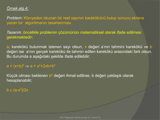 Algoritmalarve programlamai ders_1 | PPTX
