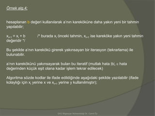 Algoritmalarve programlamai ders_1 | PPTX