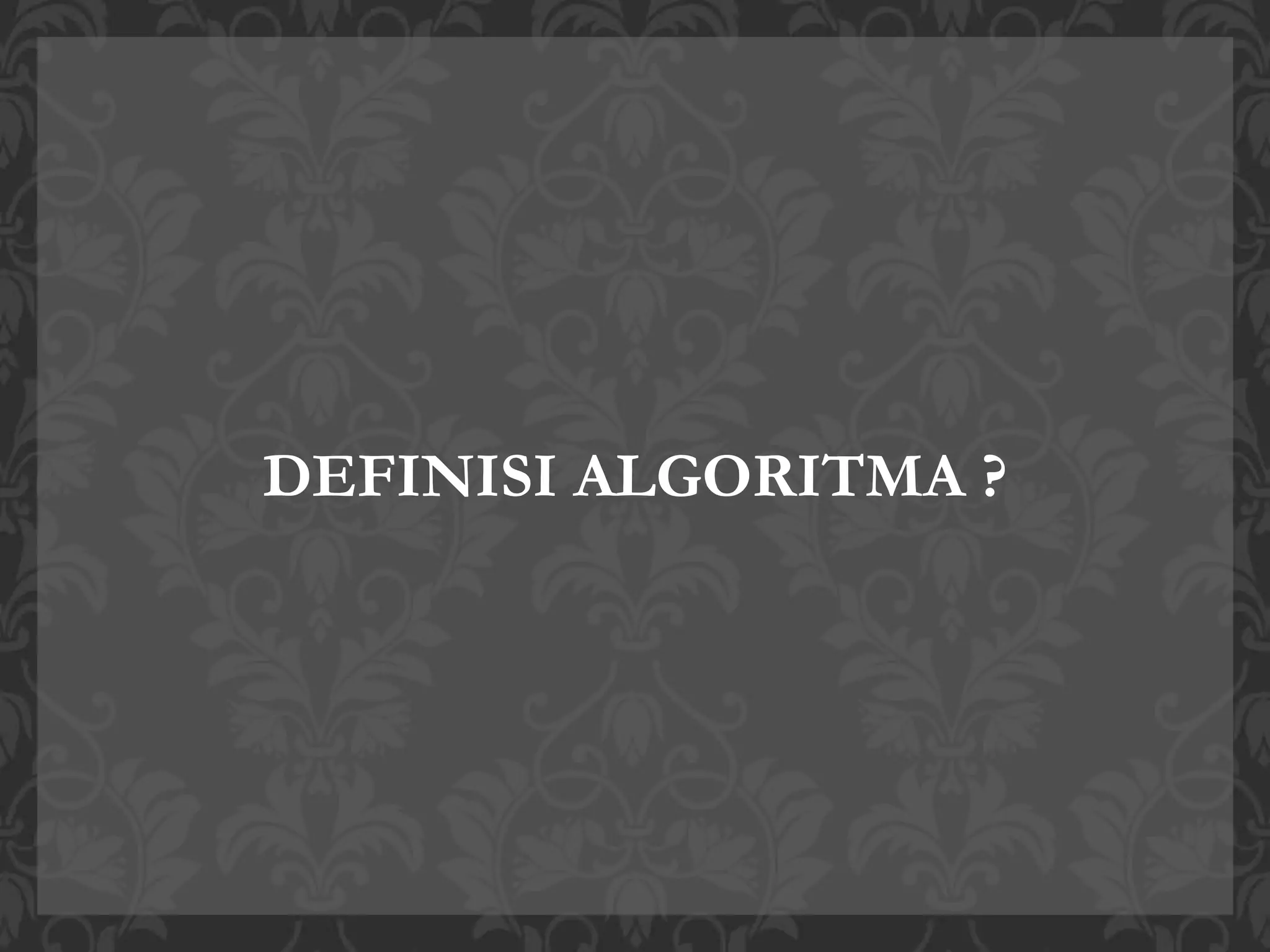 Algoritma pemrograman | PPT