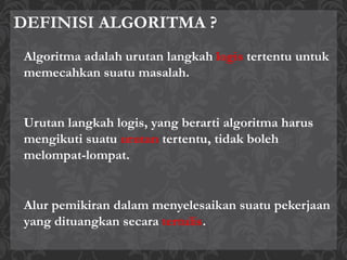 Algoritma pemrograman | PPT