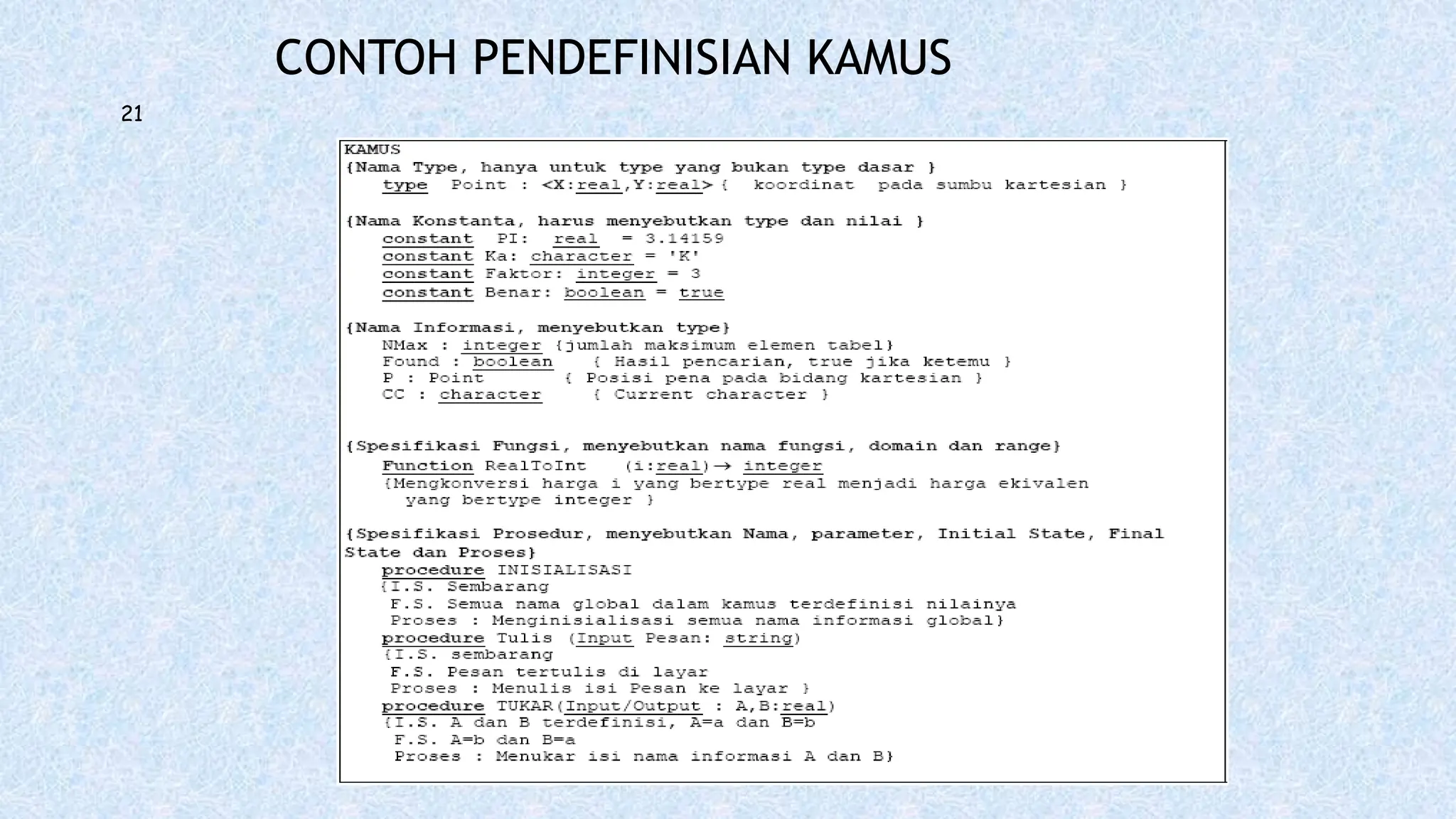 Algoritma Pemrograman Pengantar dan Pengertian Penrtian Dasar | PPT