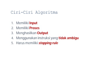 Algoritma & Pemrograman - Pendahuluan | PDF