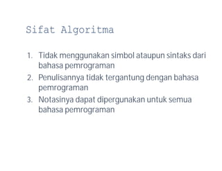 Algoritma & Pemrograman - Pendahuluan | PDF