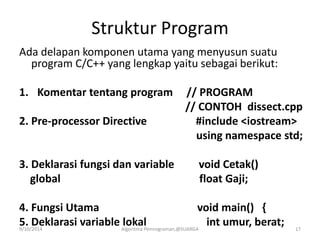 Algoritma pemrograman 1 | PPT