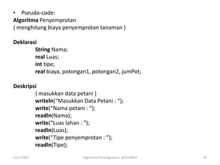 Algoritma pemrograman 12 | PPTX