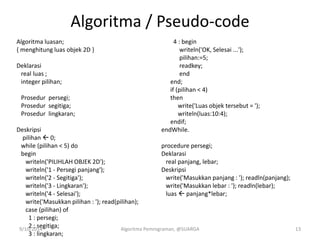 Algoritma pemrograman 13 | PPT
