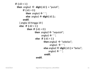 Algoritma pemrograman 14 | PPTX