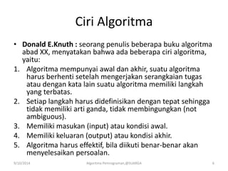 Algoritma pemrograman 2 | PPTX