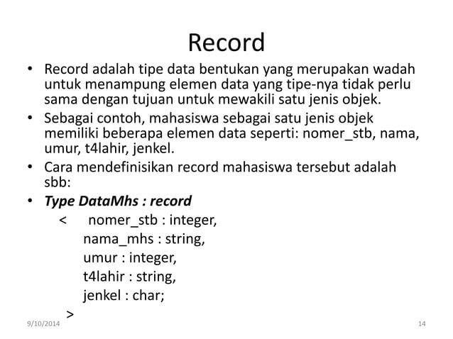 Algoritma pemrograman 4 | PPTX | Programming Languages | Computing