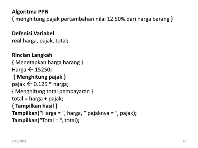 Algoritma pemrograman 4 | PPTX | Programming Languages | Computing