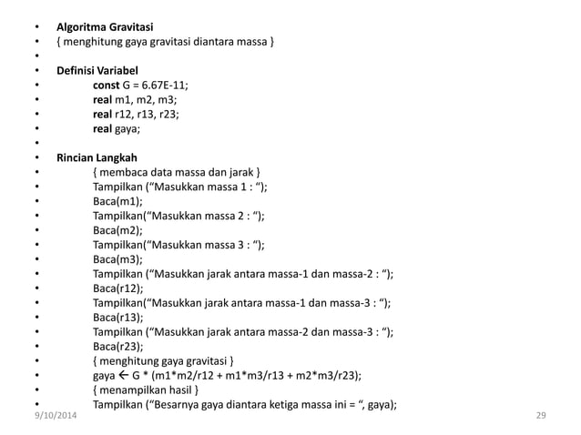 Algoritma pemrograman 4 | PPTX | Programming Languages | Computing