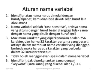 Algoritma pemrograman 5 | PPT