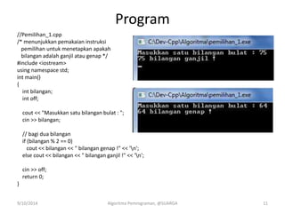 Algoritma pemrograman 7 | PPT
