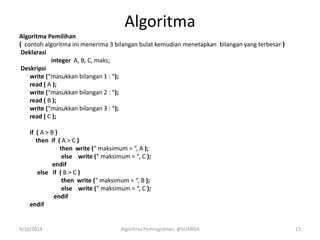 Algoritma pemrograman 7 | PPT