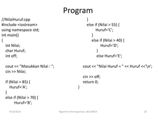 Algoritma pemrograman 7 | PPT