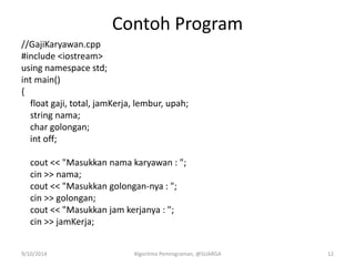 Algoritma pemrograman 8 | PPT