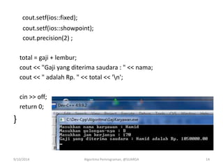 Algoritma pemrograman 8 | PPT