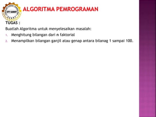 Algoritma Pemograman Looping/Pengulangan | PDF