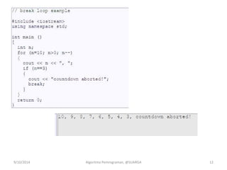 Algoritma pemrograman 9 | PPTX