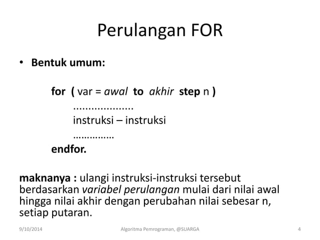 Algoritma pemrograman 9 | PPTX