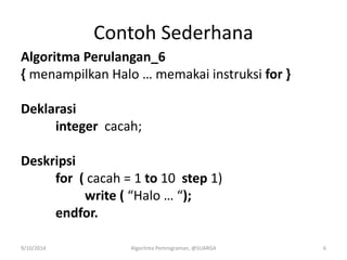 Algoritma pemrograman 9 | PPTX
