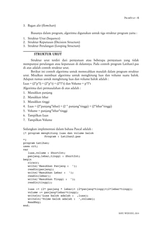 Algoritma pemrograman terstruktur | PDF