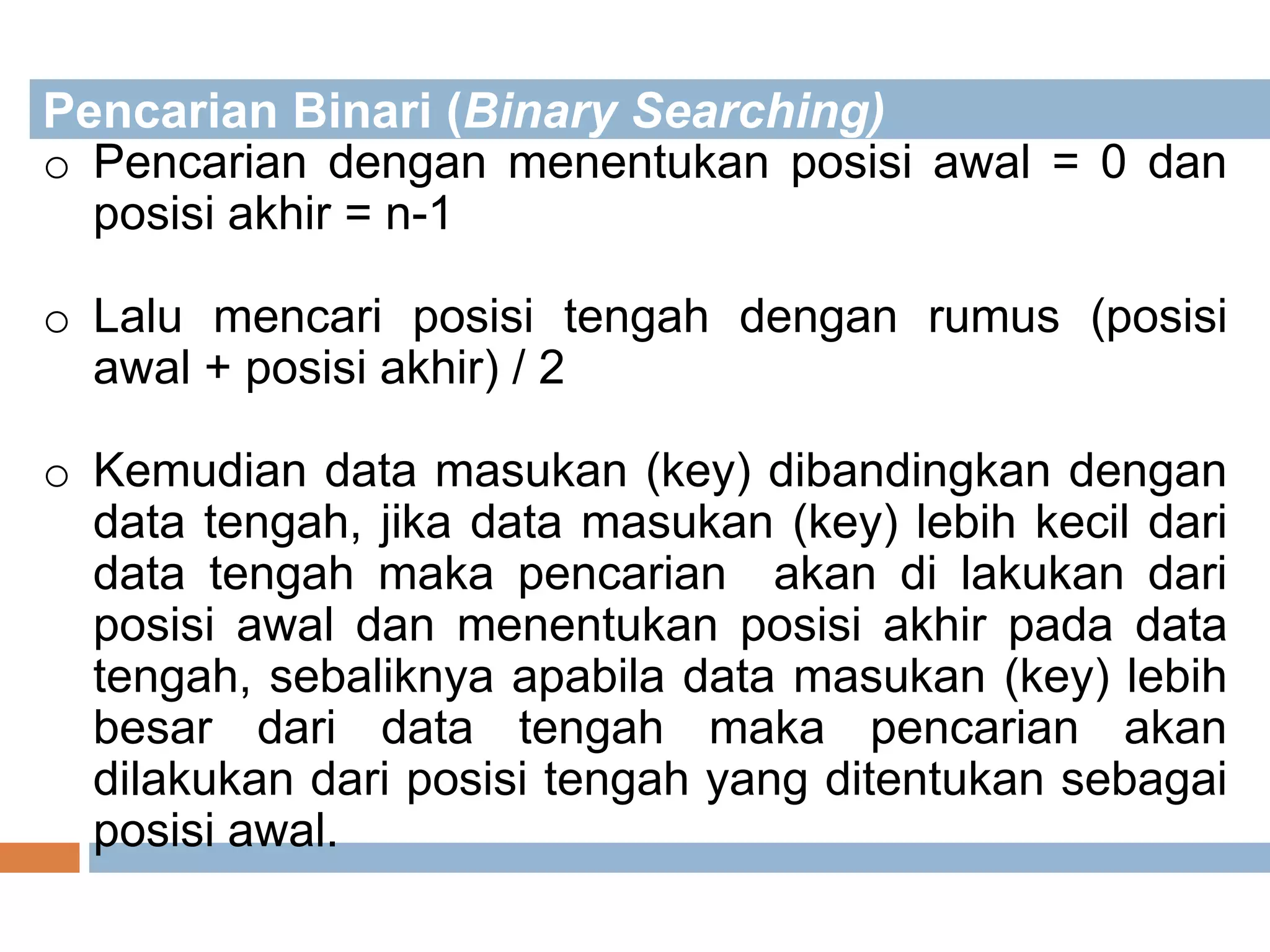 Algoritma pencarian (searching algorithm) | PPTX