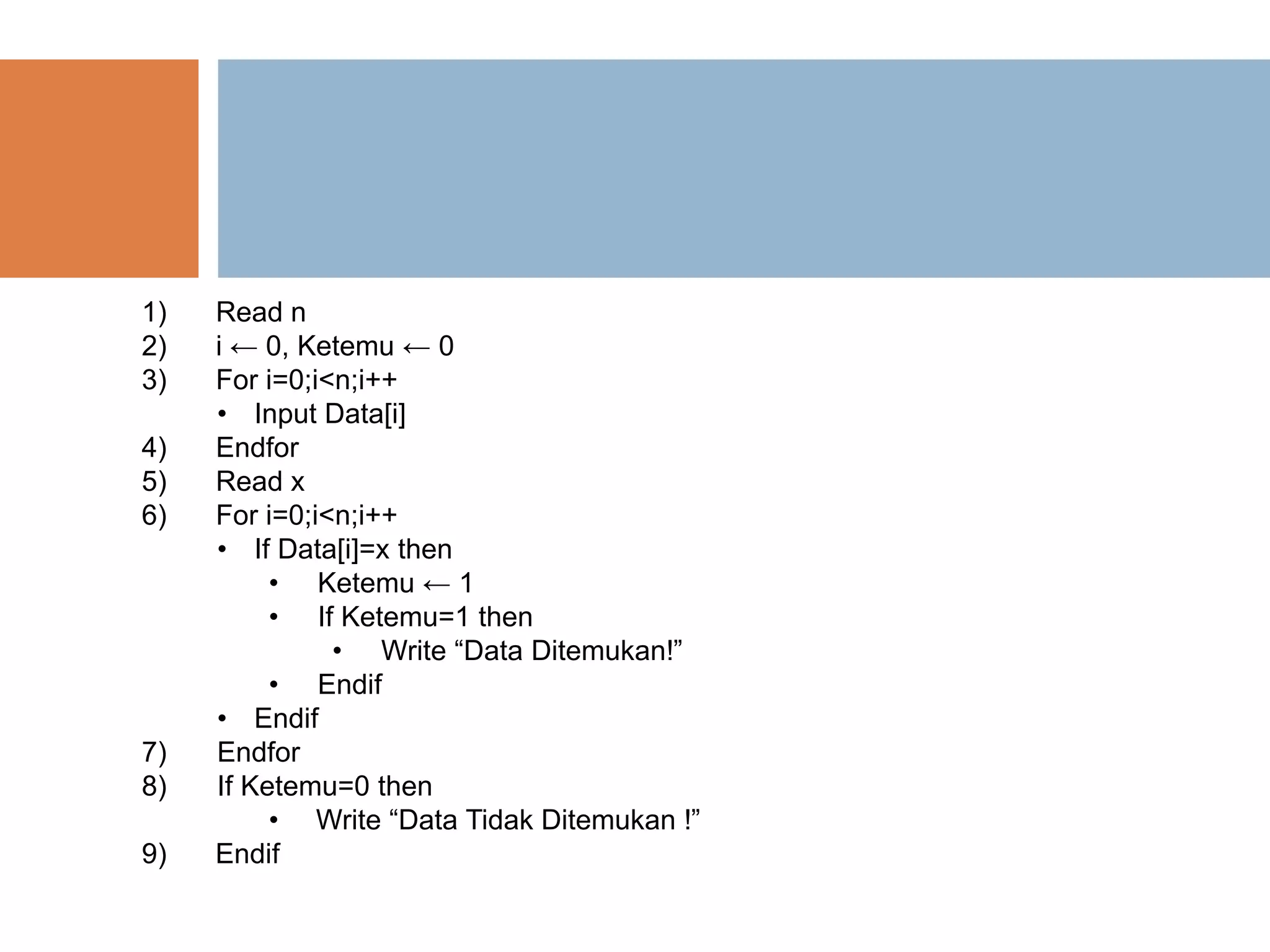 Algoritma pencarian (searching algorithm) | PPTX