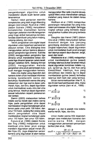Algoritma pengolahan citra untuk deteksi jeruk lemon (citrus medica ...