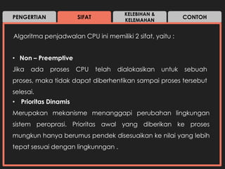 Algoritma penjadwalan cpu hrrn | PPTX