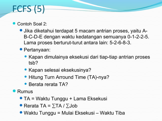 Algoritma penjadwalan proses | PPT