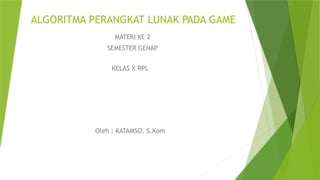 ALGORITMA PERANGKAT LUNAK PADA GAME.pptx