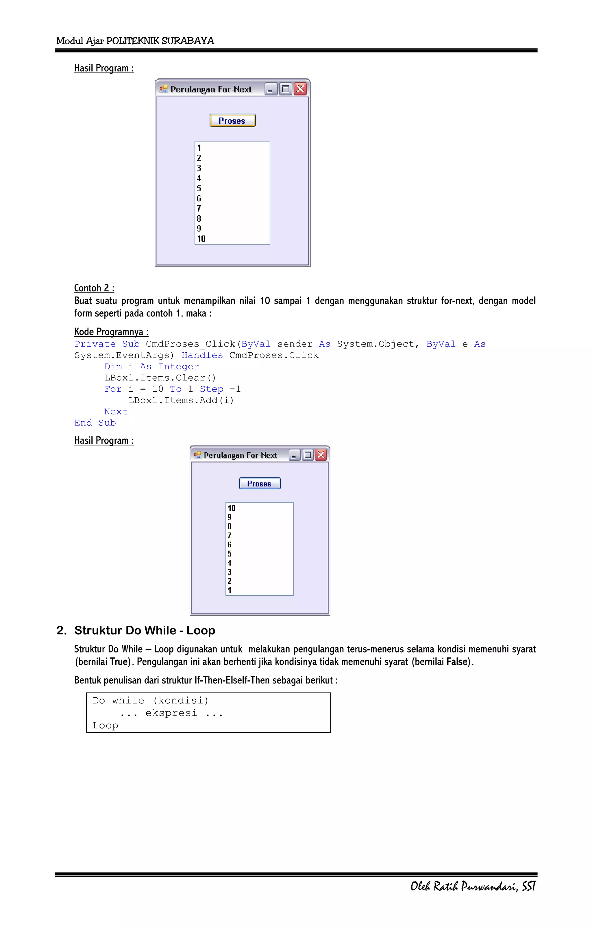 Algoritma perulangan | PDF