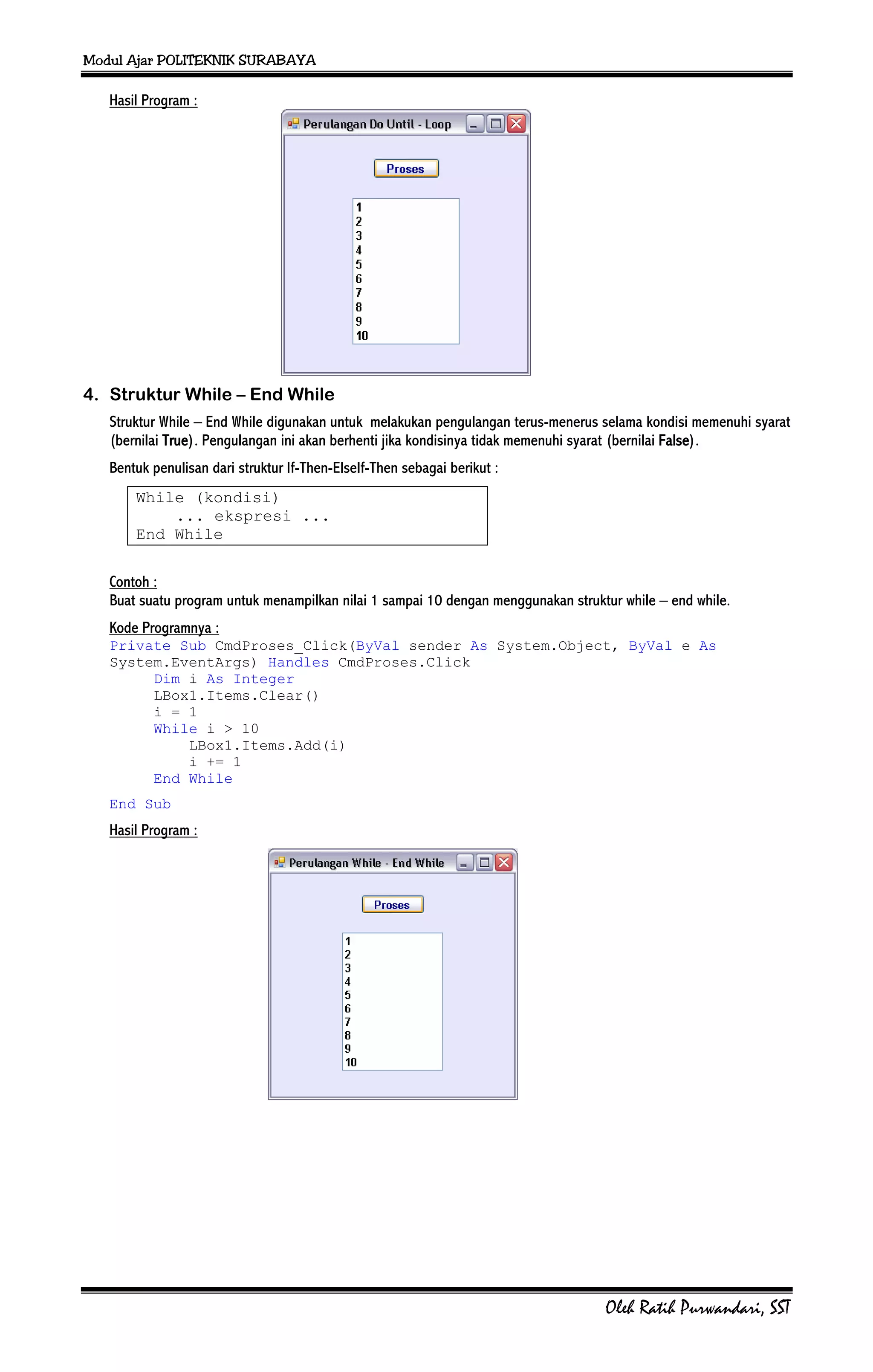 Algoritma perulangan | PDF