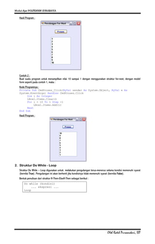 Algoritma perulangan | PDF