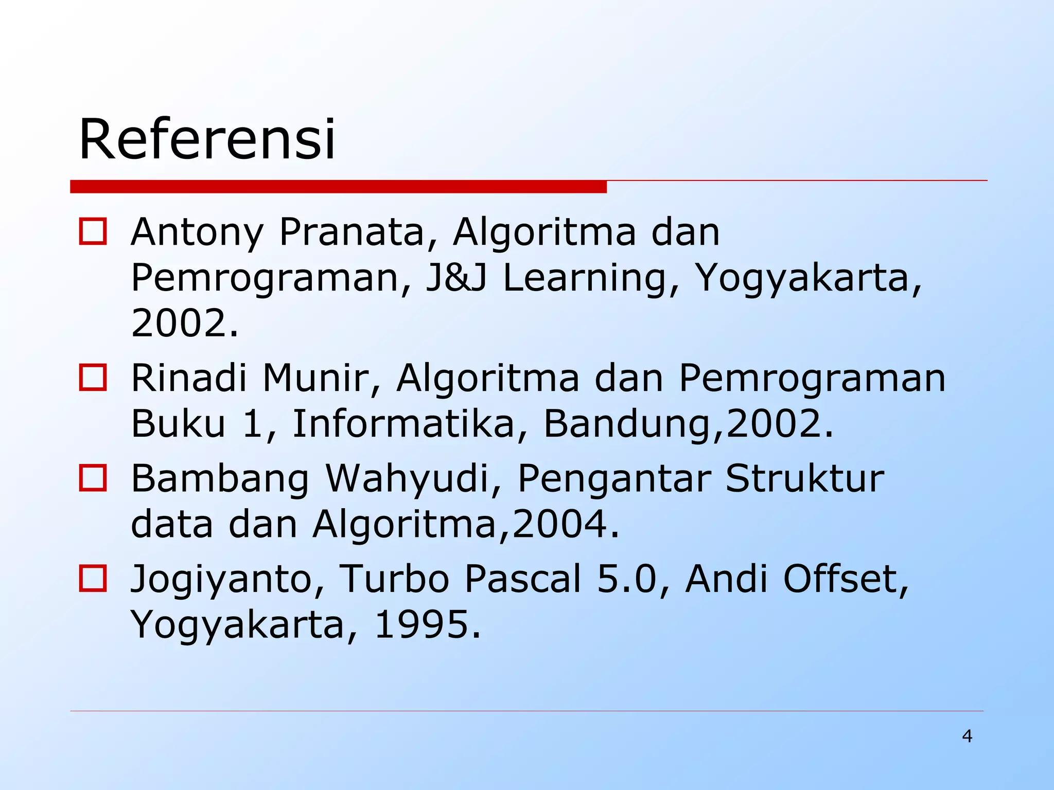 Presentasi Algoritma dan Pemrograman | PPT