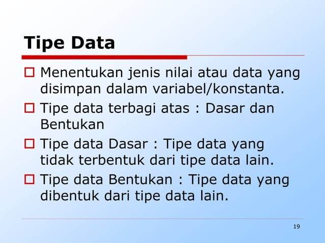 Presentasi Algoritma dan Pemrograman | PPT