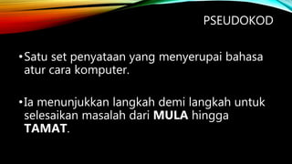 Algoritma, pseudokod dan carta alir | PPT