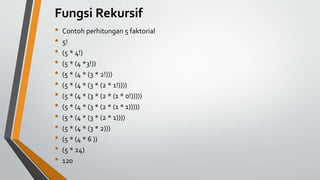 Algoritma rekursif | PPTX